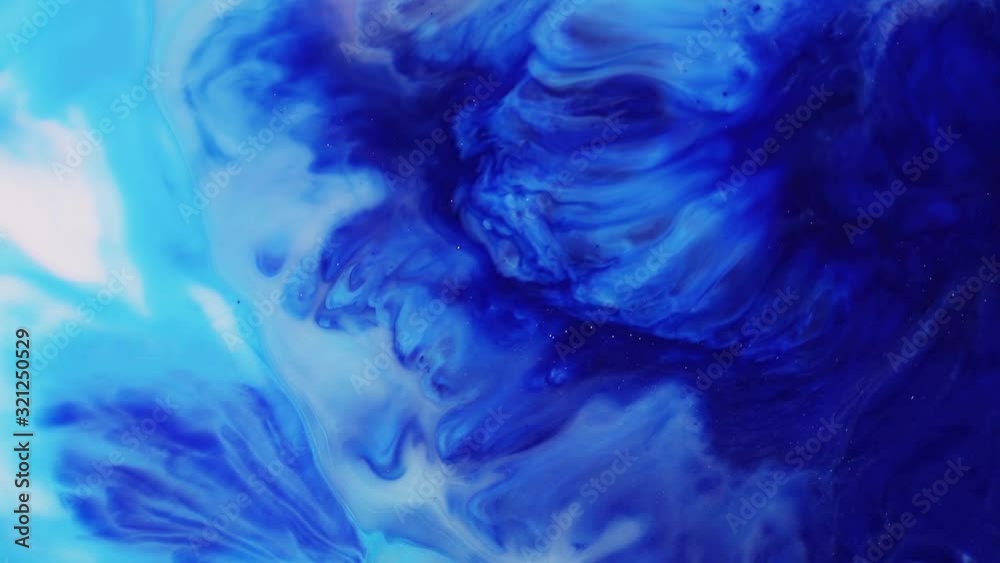 Vidéo Stock Fluid art painting with slow motion. Abstract texture ...