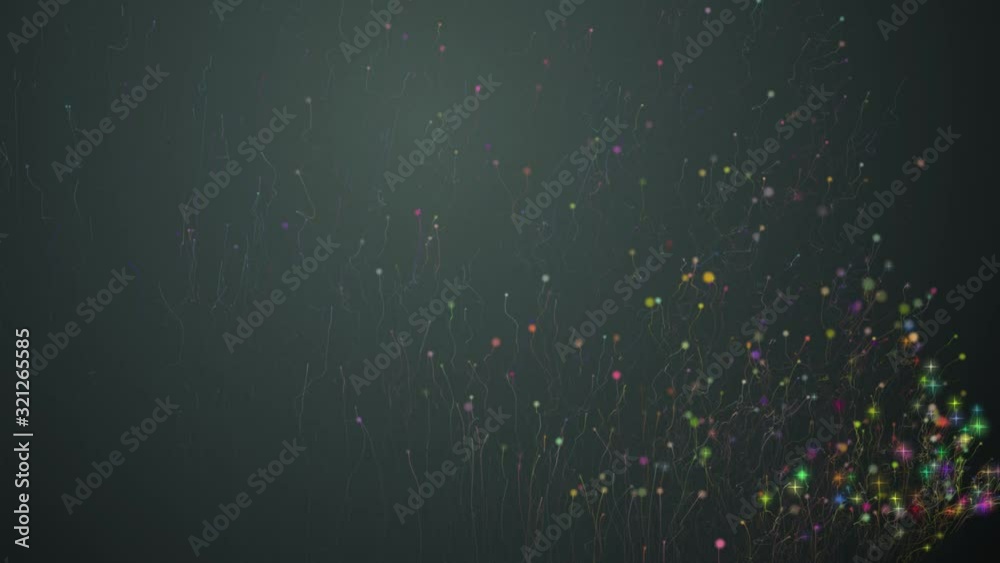 Flying colorful light particles as motion background Stock Video ...