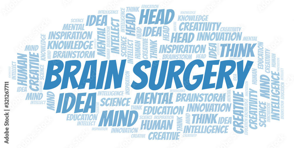 Brain Surgery word cloud. Stock Illustration | Adobe Stock