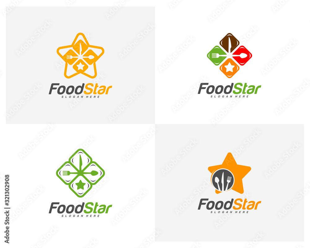Restaurant With Star Logo