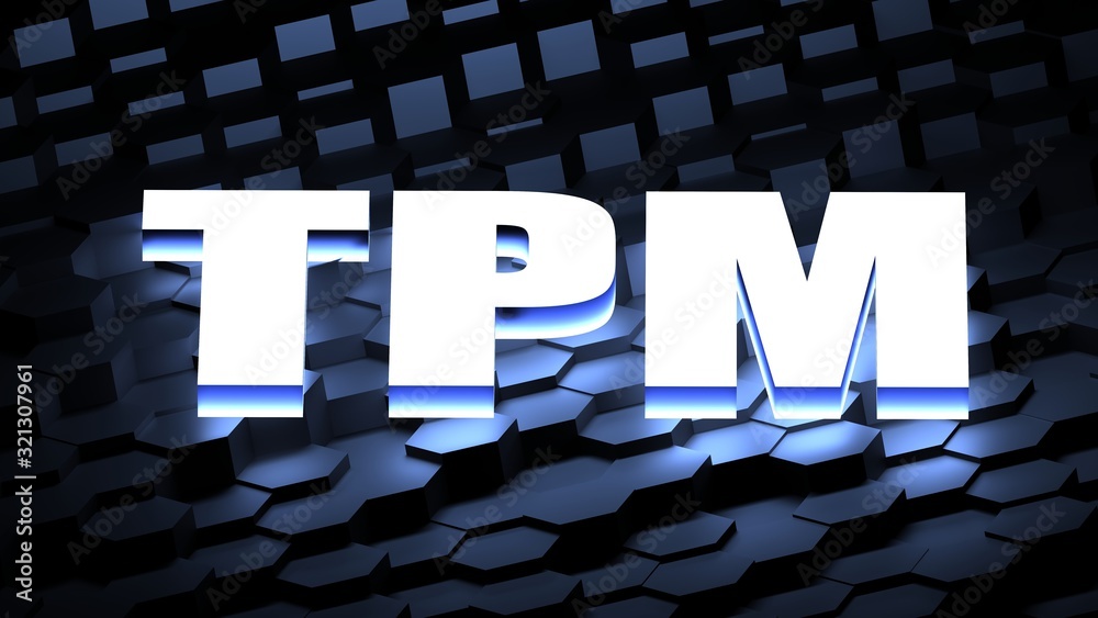 TPM acronym (technological protection measures) Stock Illustration ...