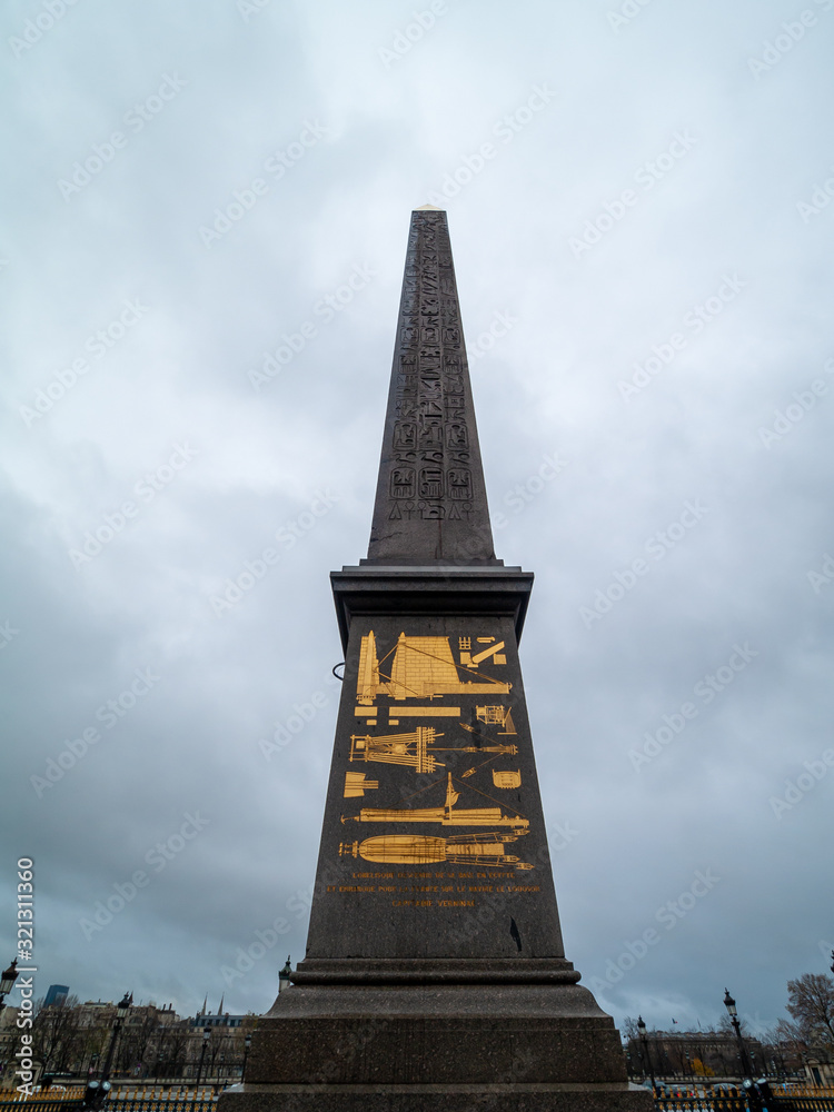 Paris,France, Luxor Obelisk (French: Oblisque de Louxor) is a 23 metres ...