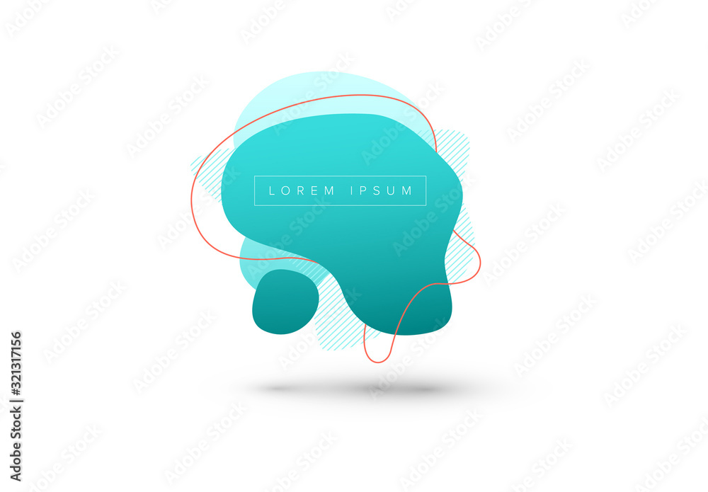 Modern Abstract Amoeba Graphic Layout Stock Template | Adobe Stock