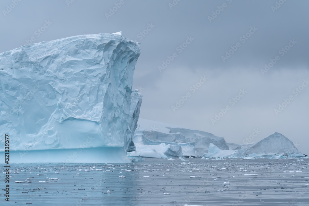 Beautiful icebergs in stunning icy landscapes, Chiriguano Bay, Fournier ...