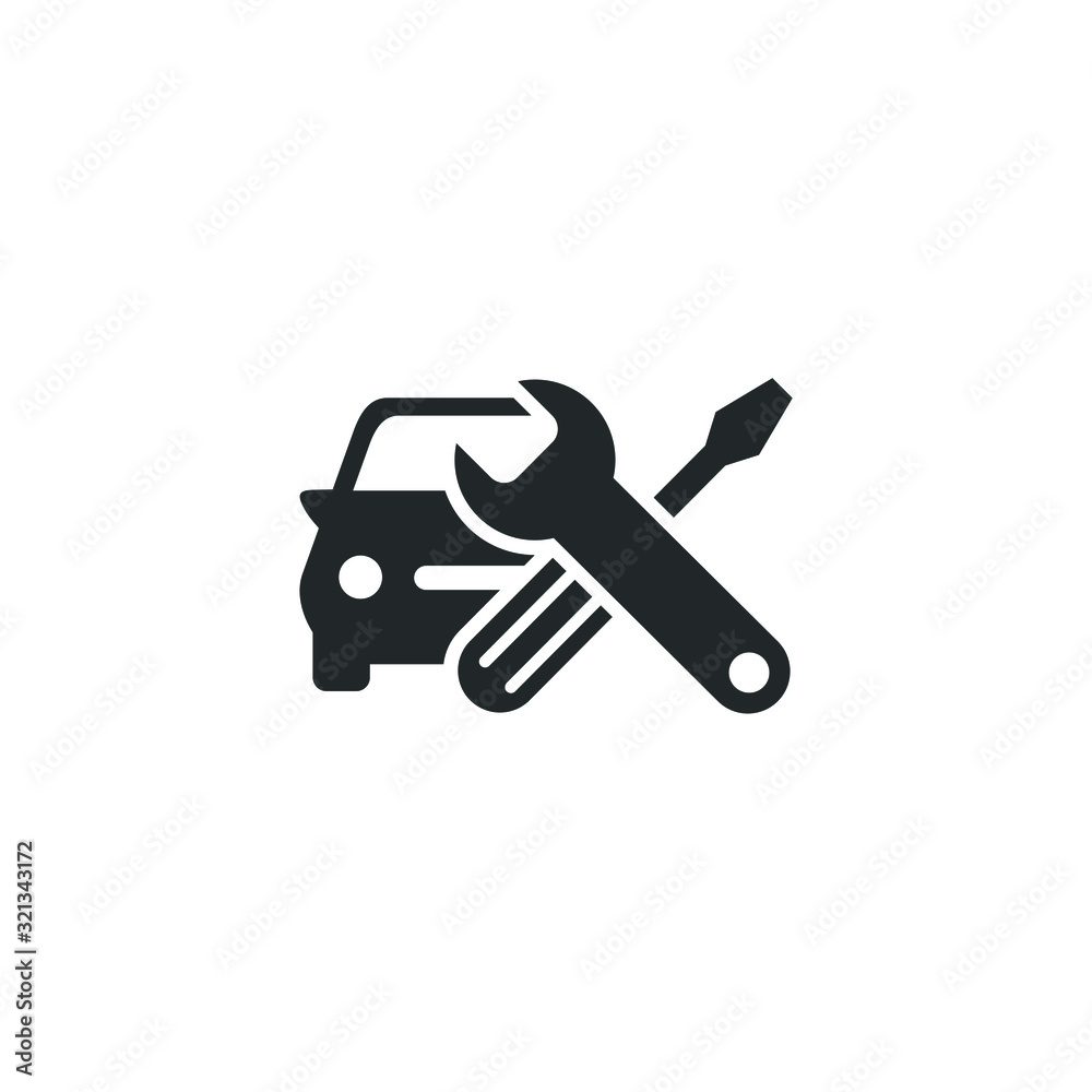 car repair icon template color editable. automotive repair symbol ...
