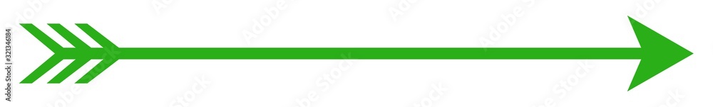 Arrow Long Icon Green | Arrows | Infographic Illustration | Direction ...