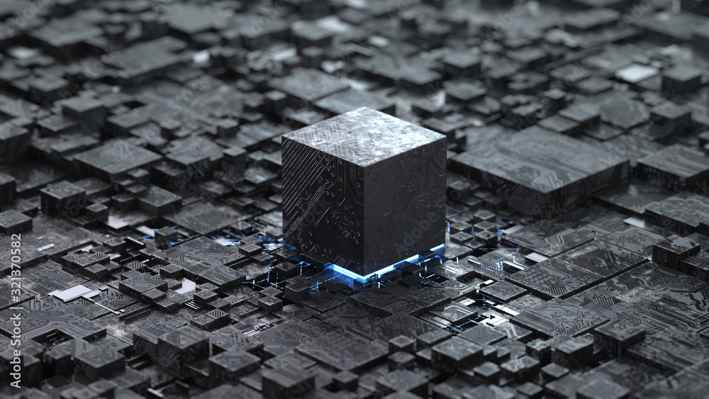 Central Computer Processors CPU concept. 3d rendering,conceptual image ...