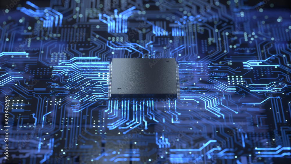 Central Computer Processors CPU concept. 3d rendering,conceptual image ...