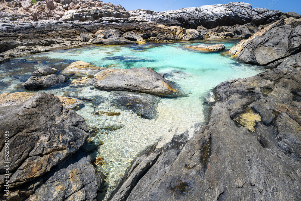 Greenly Beach Rock Pool, Eyre Peninsula, South Australia Stock Photo ...