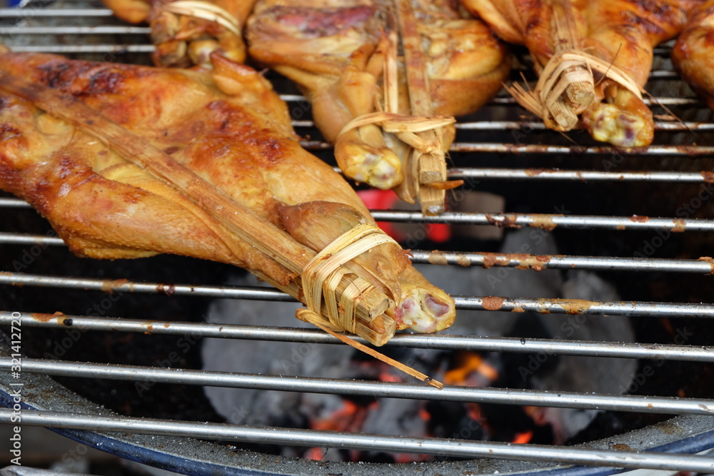 "Grilled chicken" is an easy menu to eat in Thailand. Walking down the ...