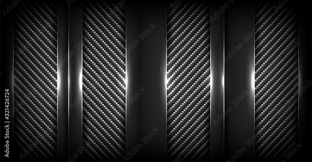 abstract dark carbon background with overlap layer Stock Vector | Adobe ...