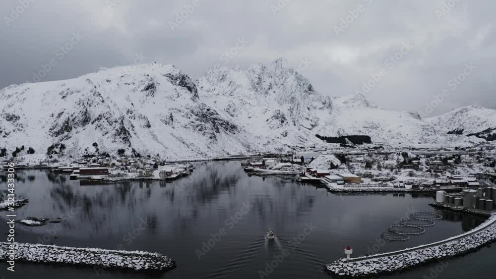 Video of one of the most beautiful town Ballstad during winter in ...