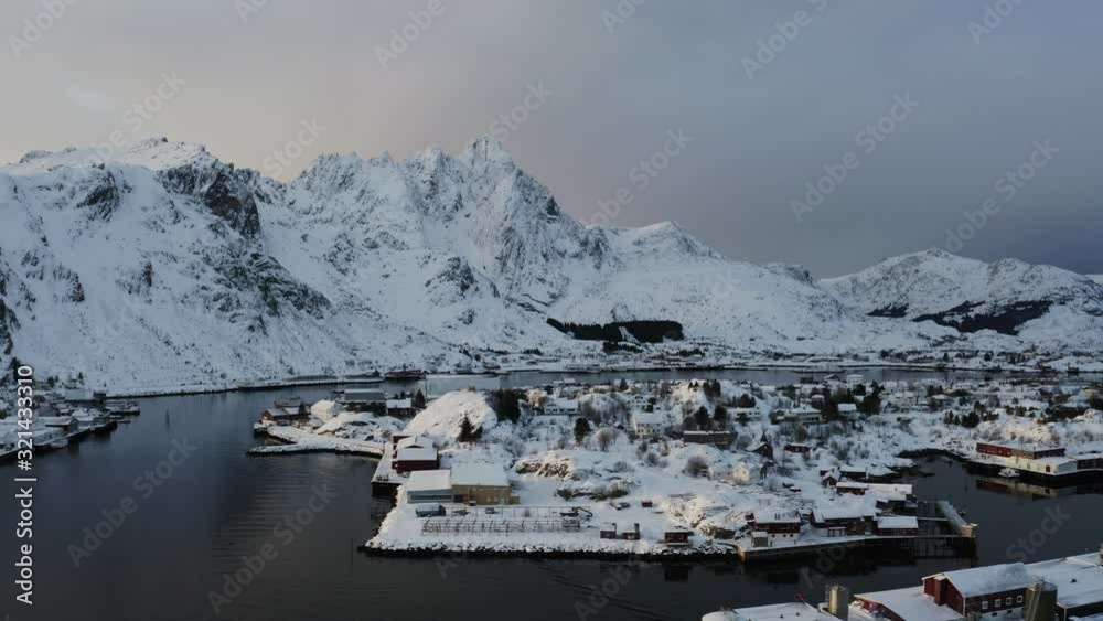 Video of one of the most beautiful town Ballstad during winter in ...