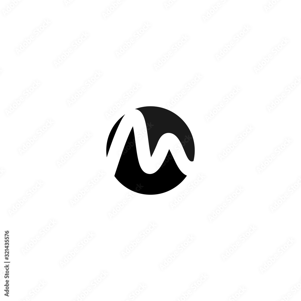 M circle logo icon design template elements Stock Vector | Adobe Stock