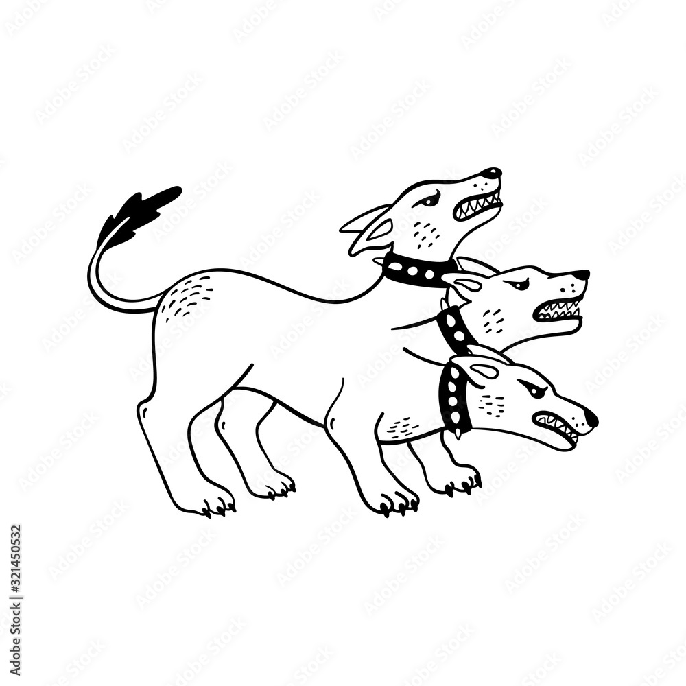 Cerberus Coloring Pages