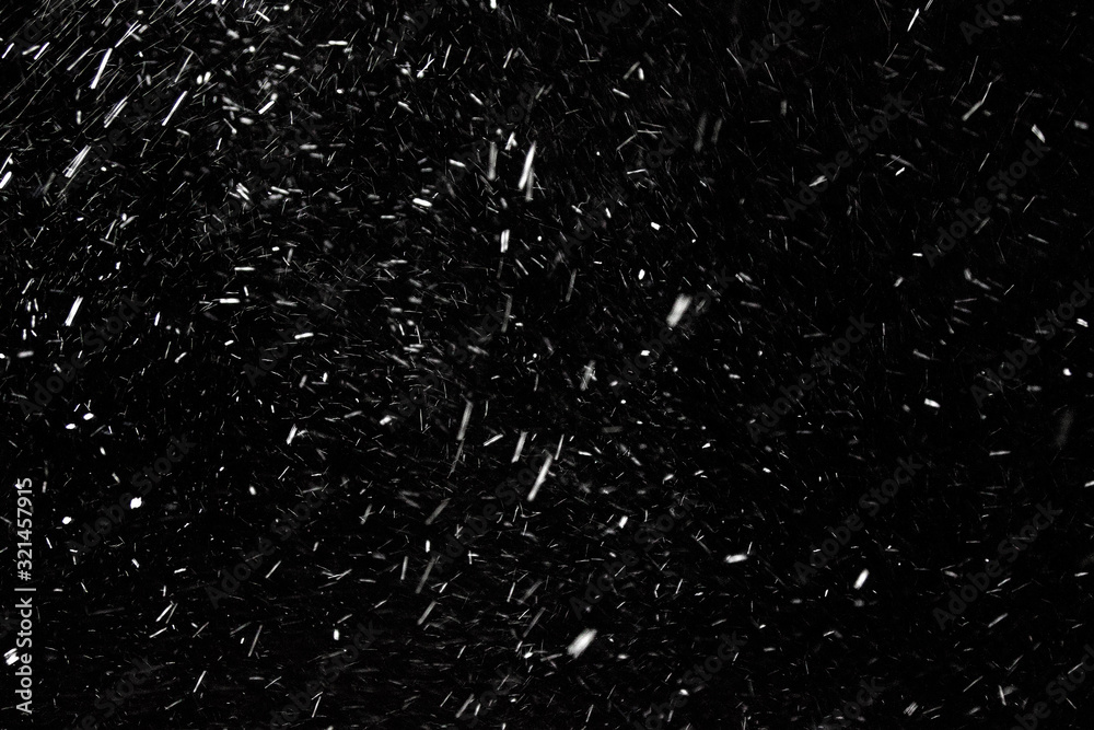 Falling Snow At Night Gif