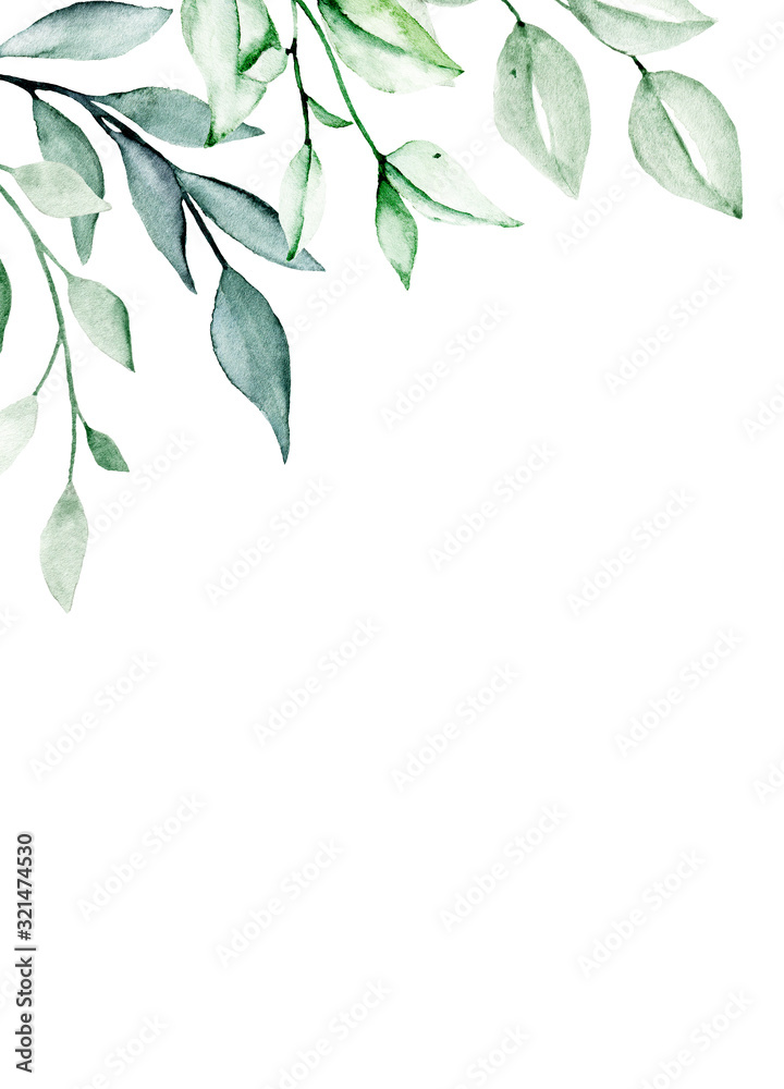 Watercolor Leaves
