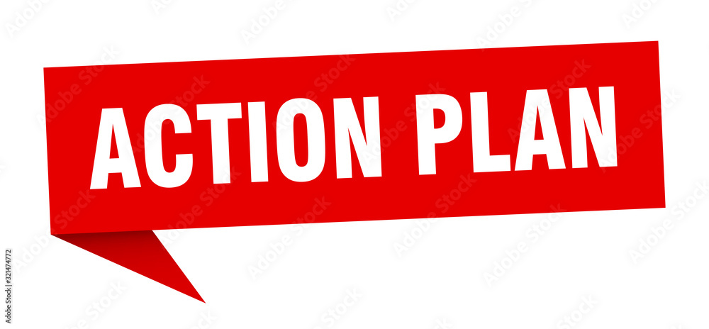 action plan speech bubble. action plan ribbon sign. action plan banner ...