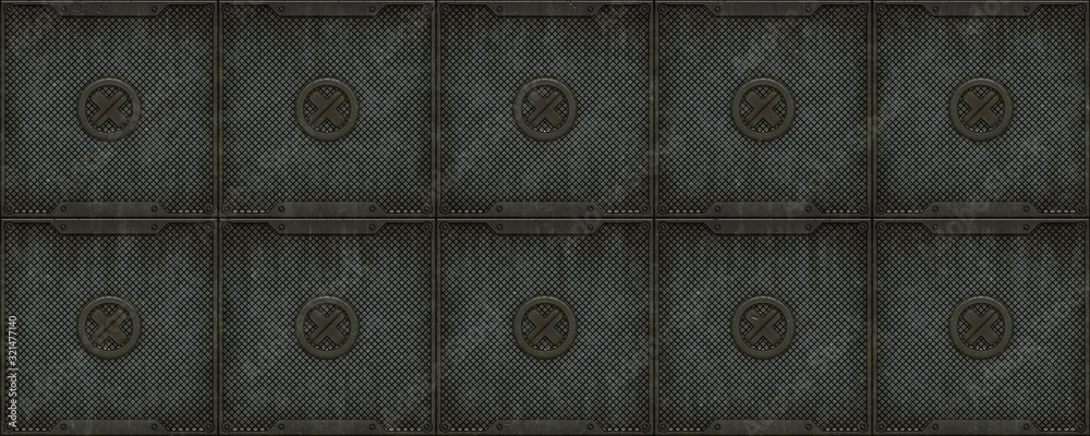 3d material rusty factory square gate texture background Stock ...