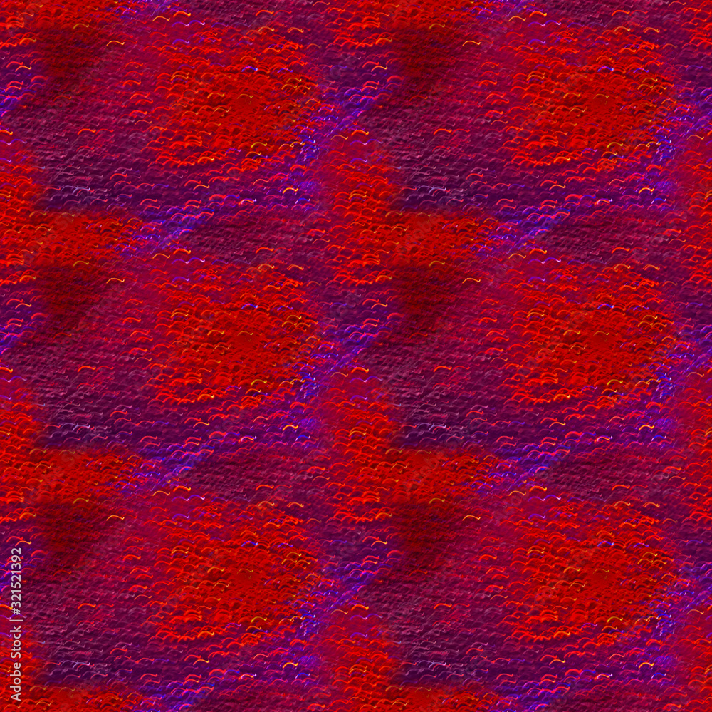 Seamless texture, pattern - red surreal of bubbles and bulges ...