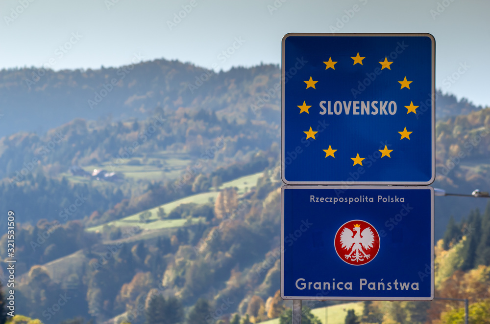 Borders inside Schengen Area between Slovakia and Poland. Best European ...
