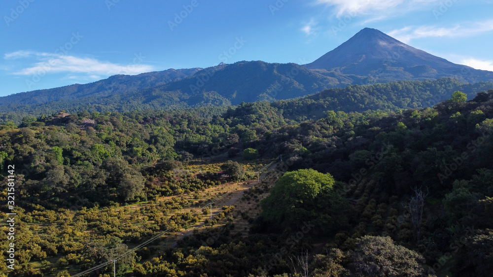 volcanes de colima Stock Photo | Adobe Stock