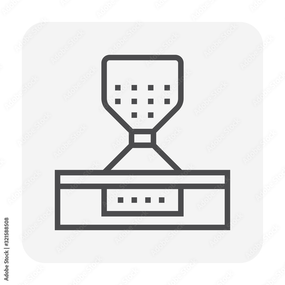 Field density test for laboratory by sand cone method or bulk of sand ...