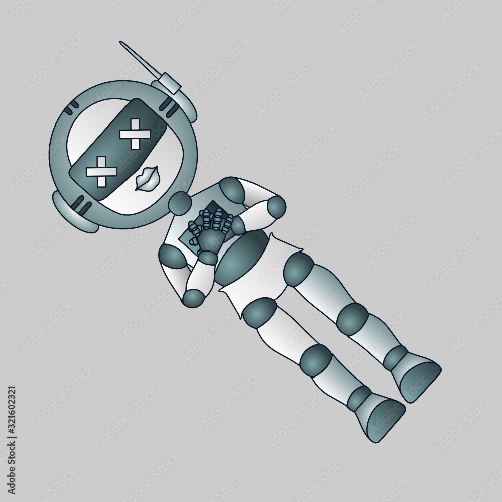emoticon with robot with x-like dead eyes and neutral face that ...