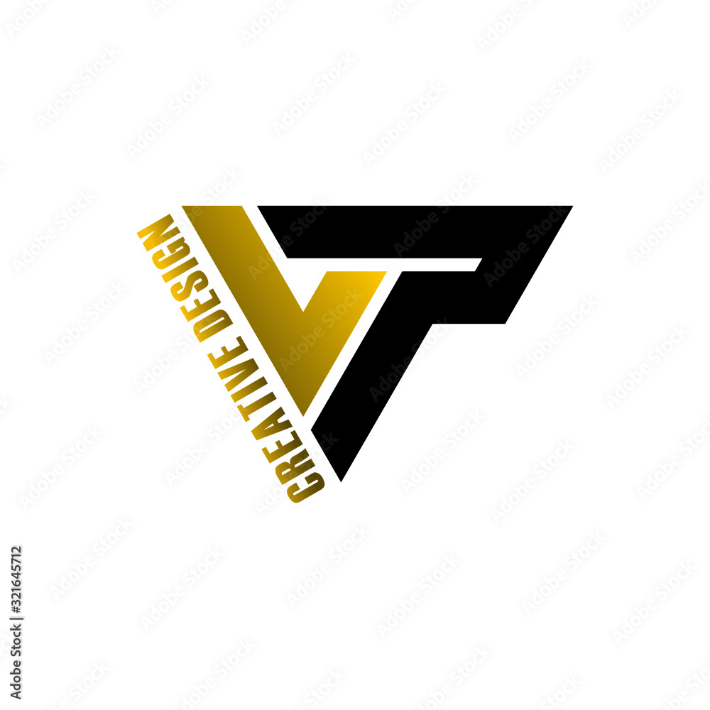 letter VP simple logo design vector Stock Vector | Adobe Stock