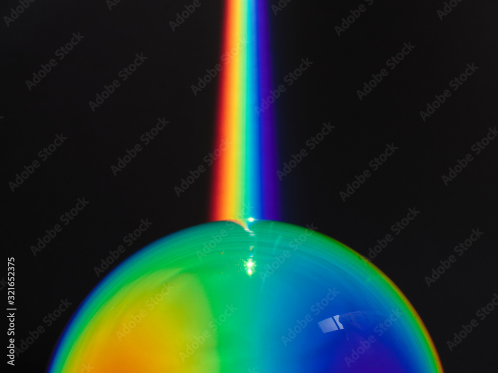 Colors of the rainbow product of Broken light, showing the spectrum of ...