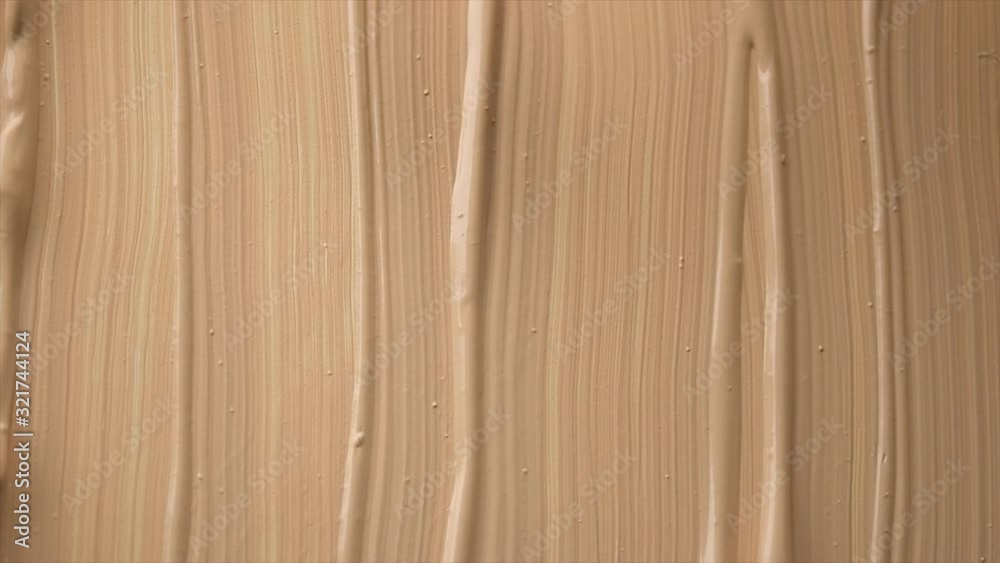 Foundation, concealer, face make-up smudge, smear. Cosmetic liquid ...