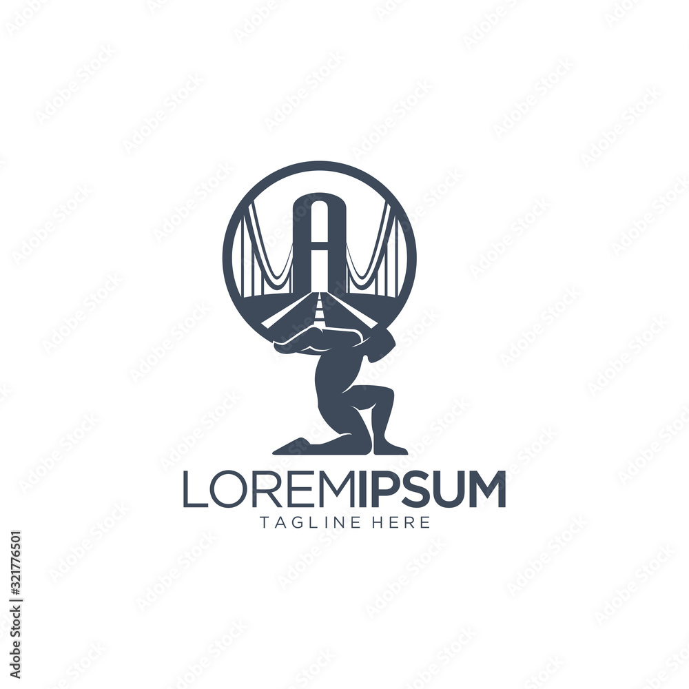 Atlas Logo Design Vector Template Stock Vector | Adobe Stock