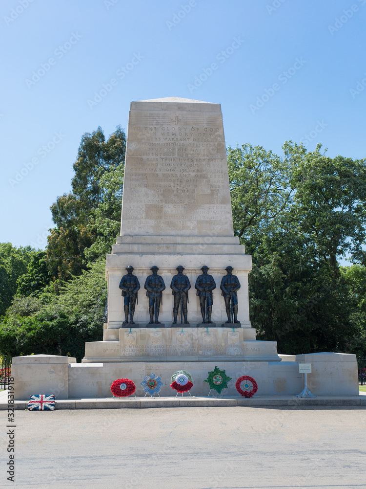 Guards Memorial Monument near Horse Guards Parade in the City of ...