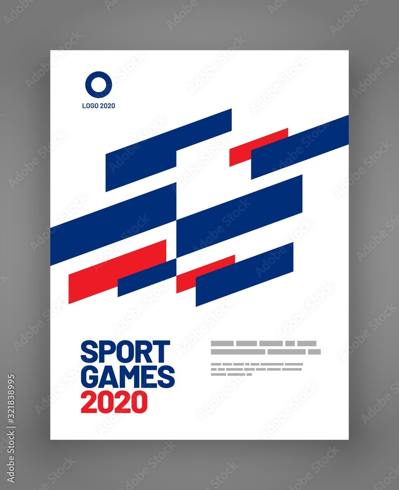 Poster layout design for sport event, invitation, awards or ...