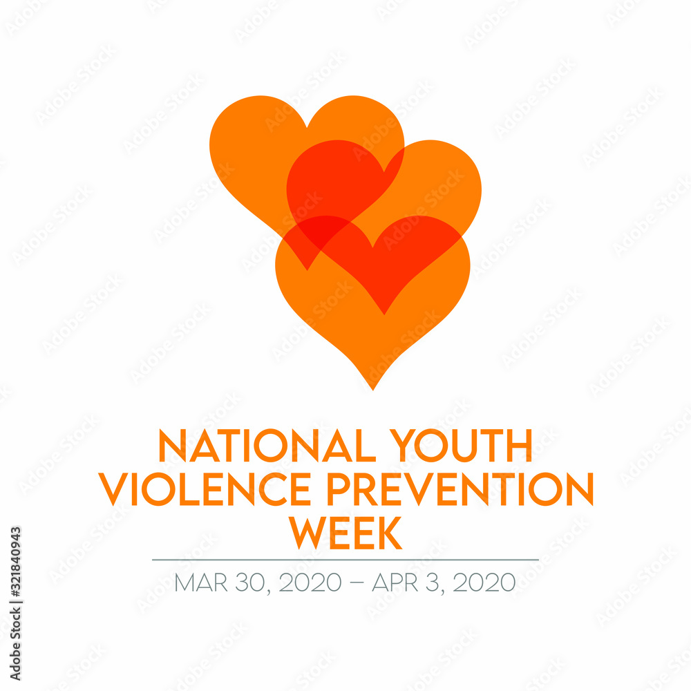 Vector illustration on the theme of National Youth Violence awareness ...