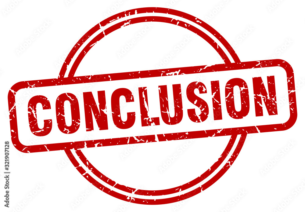 conclusion stamp. conclusion round vintage grunge sign. conclusion ... conclusion stamp. conclusion round vintage grunge sign. conclusion ...