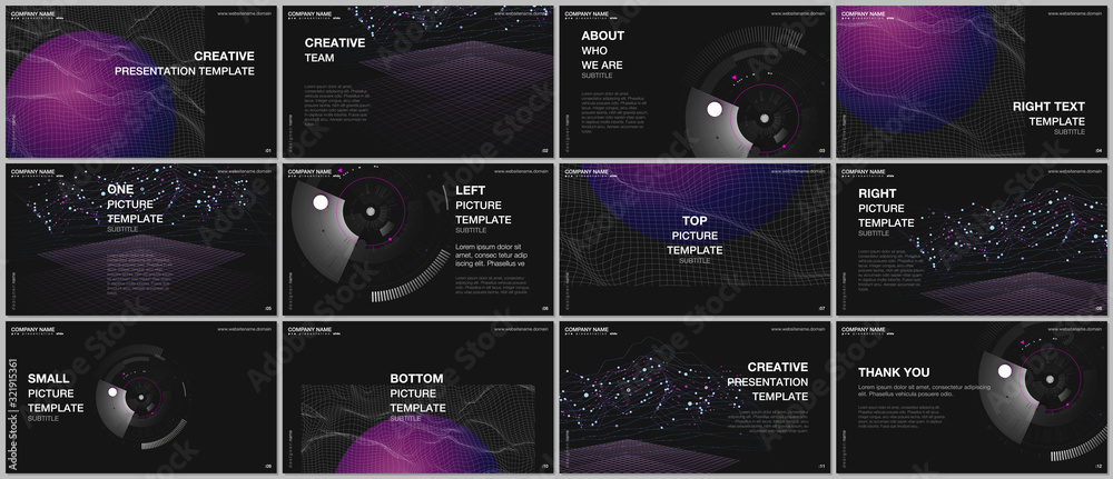 Poster Presentation design vector templates, multipurpose template for ...