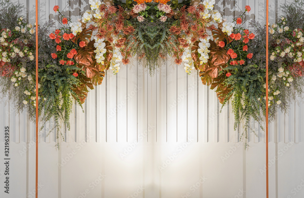 Awesome Wedding floral backdrops in marriage ceremony,Lover and ...