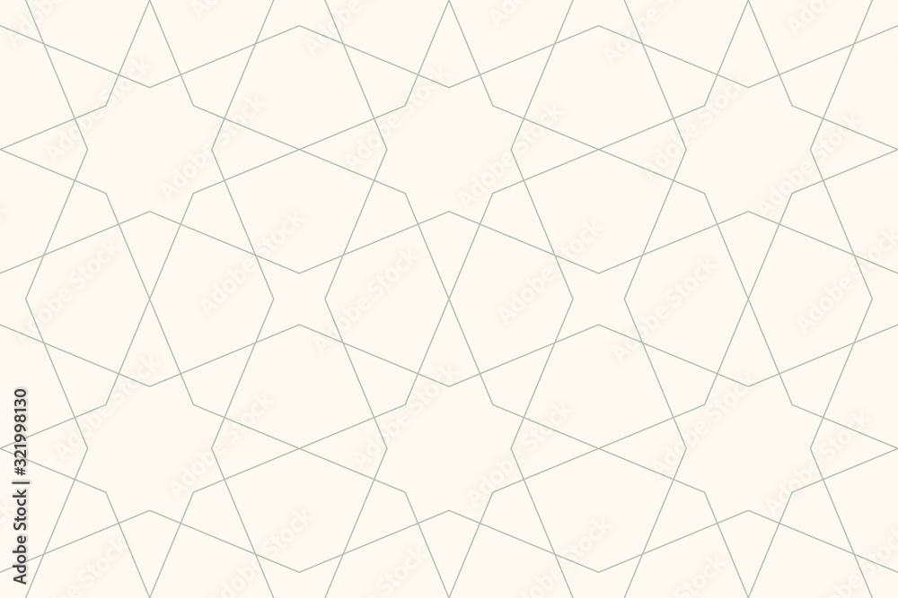 Abstract geometric seamless pattern from stars. Abstract arabic pattern ...