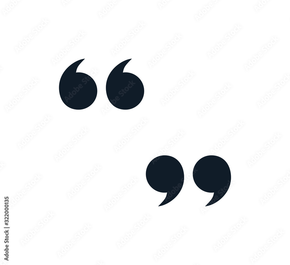 Quote icon vector logo template Stock Vector | Adobe Stock