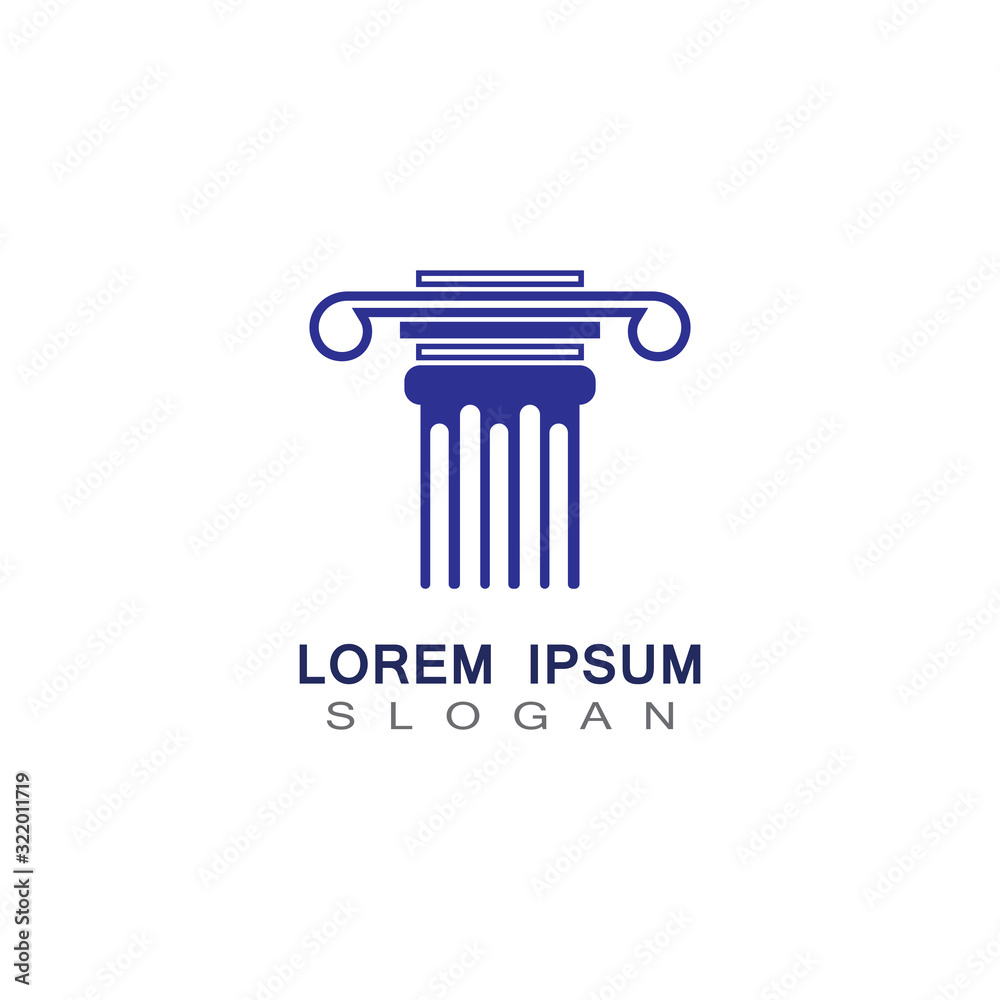 Column Logo and symbol Template vector illsutration design Stock Vector ...