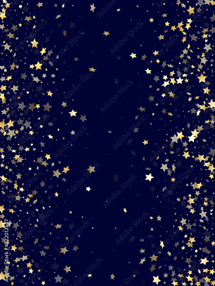 Gold gradient star dust sparkle vector background. Stock Vector | Adobe ...