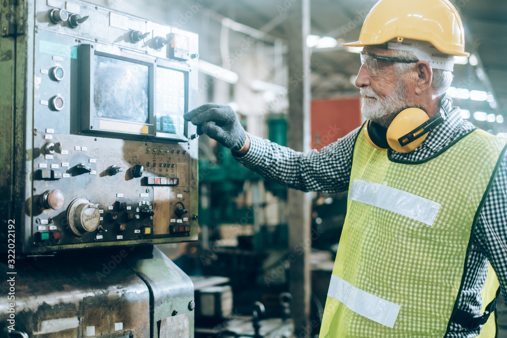 Industrial Engineers in Hard Hats.Work at the Heavy Industry ...