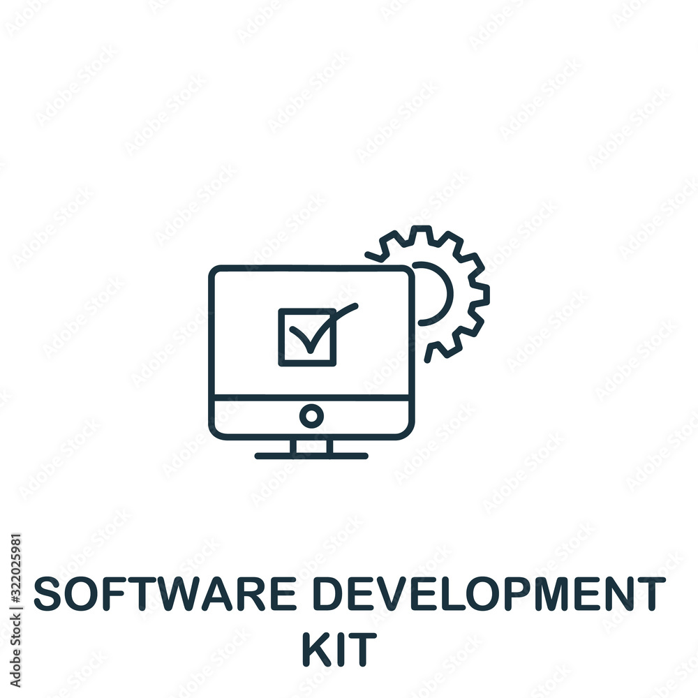 Software Development Kit icon from customer service collection. Simple ...