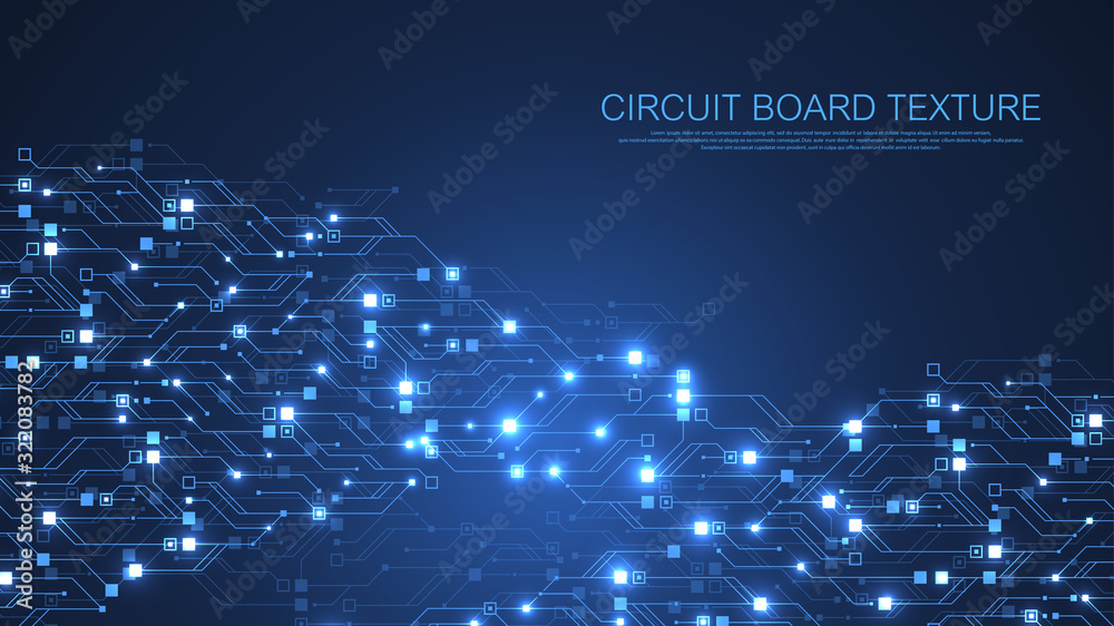 Technology abstract circuit board texture background. High-tech ...