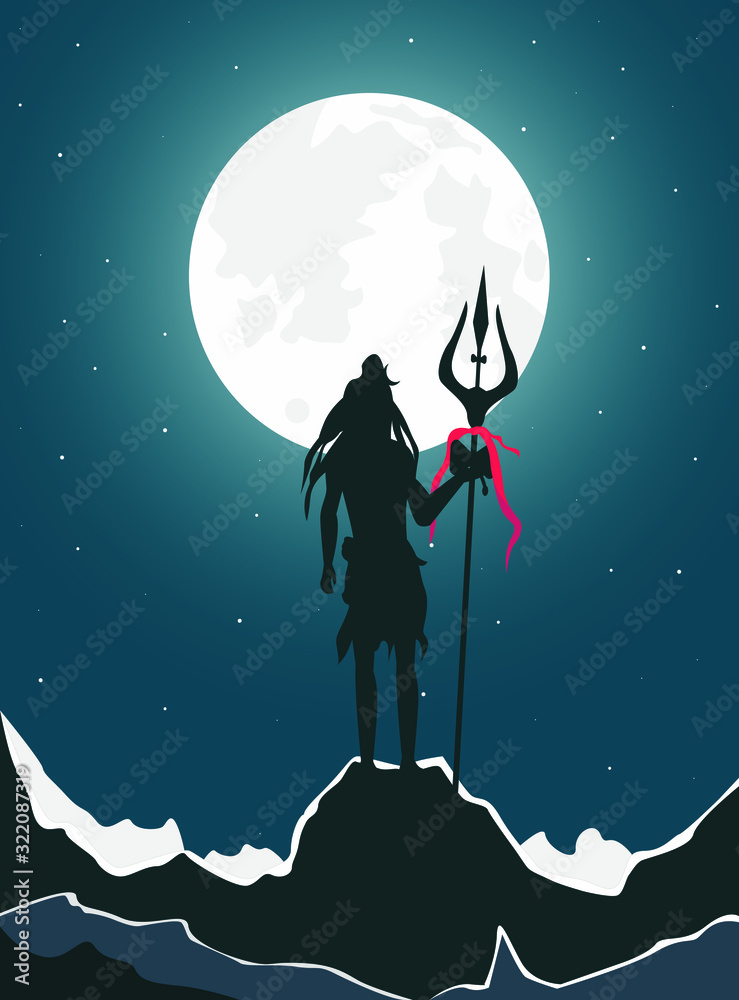 Vetor de Lord Shiva/Shiv linga illustration in vector file do Stock ...