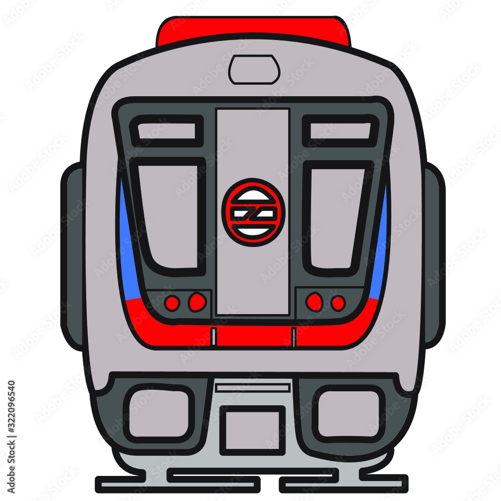 Metro white background logo in the capital city Stock Vector | Adobe Stock