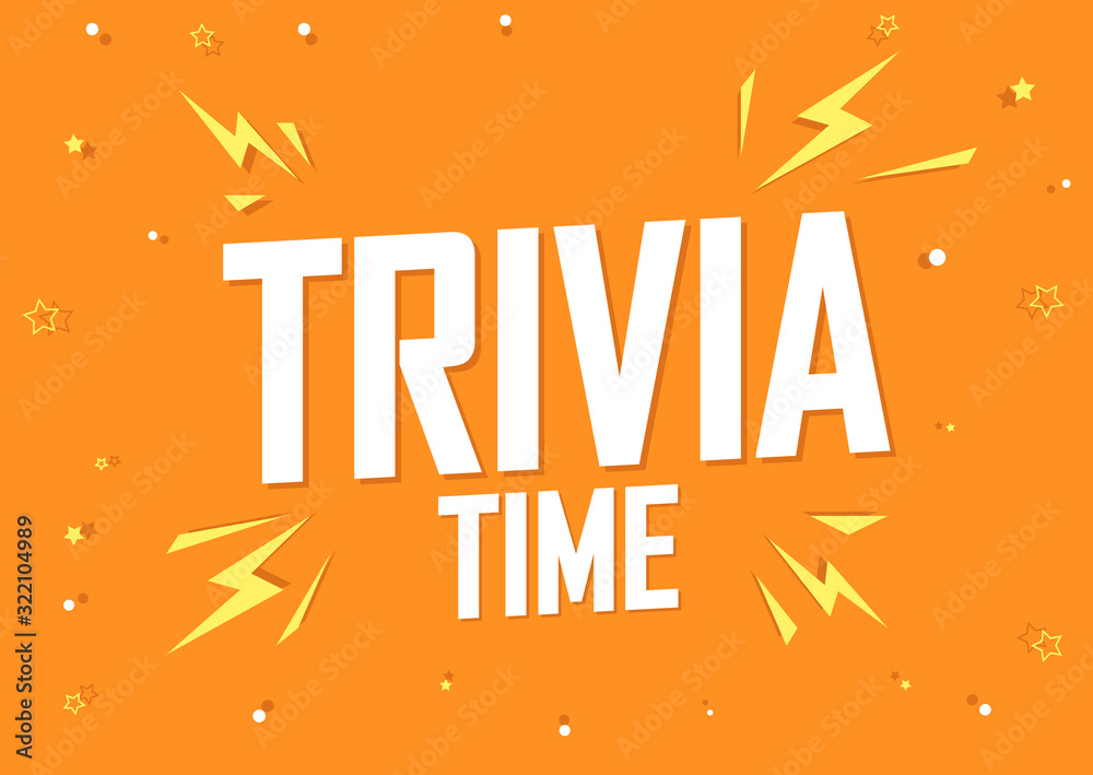 Trivia Time, poster design template, game banner, vector illustration ...