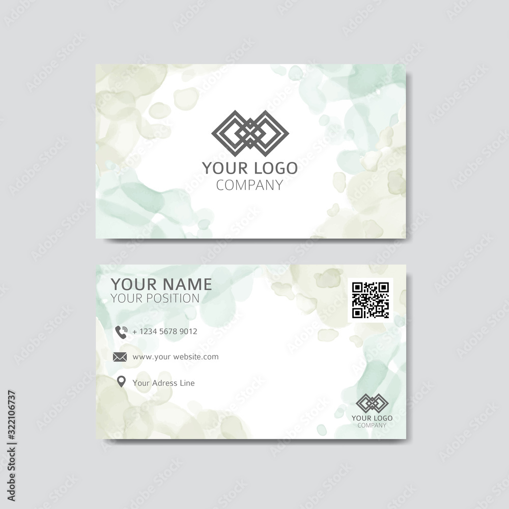 Professional business card with abstract background Stock Vector ...
