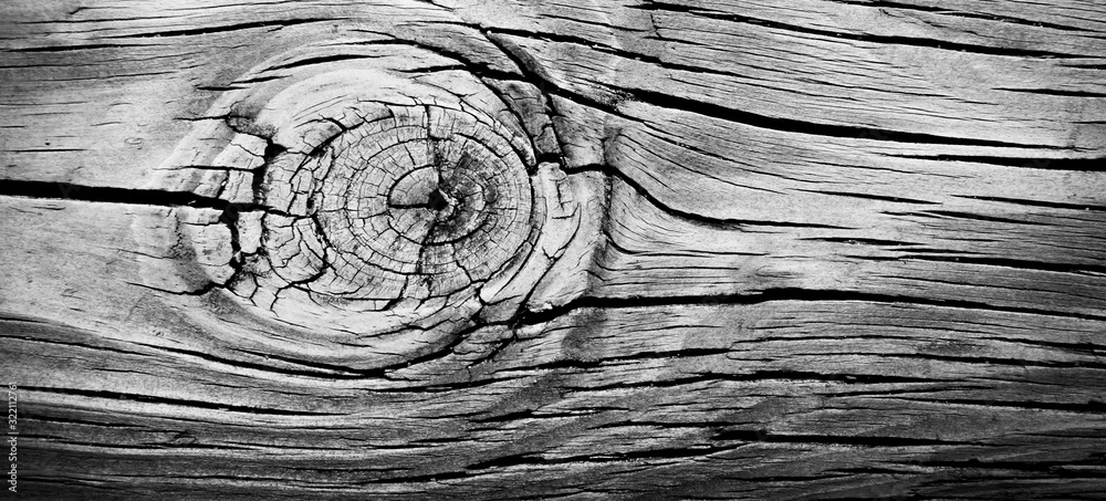 Rough splintered neutral reclaimed wood surface with aged boards lined ...